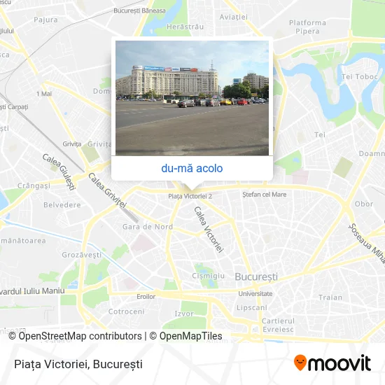 Piața Victoriei stație - Rute, orare și tarife