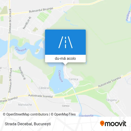 Cum să ajungeți la Strada Decebal, Cernica cu autobuz, metrou, tramvai ...