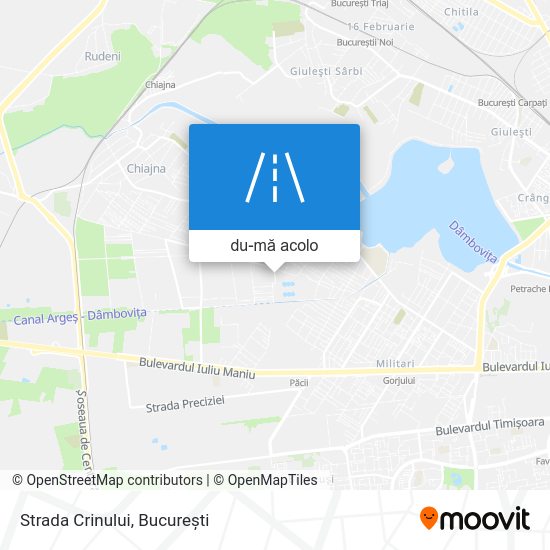 Cum să ajungeți la Strada Crinului, Chiajna cu autobuz, metrou, tramvai ...