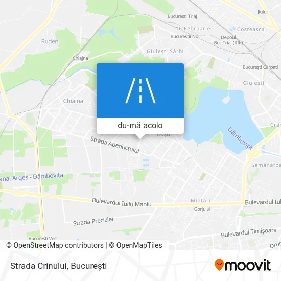 Cum să ajungeți la Strada Crinului, Chiajna cu autobuz sau metrou?