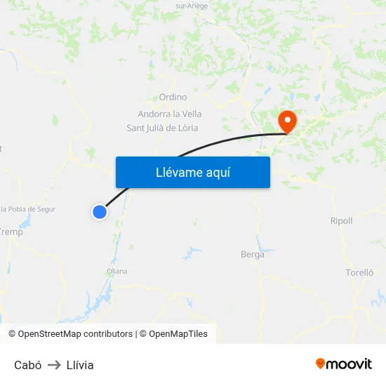 Cabó a Llívia con transporte público