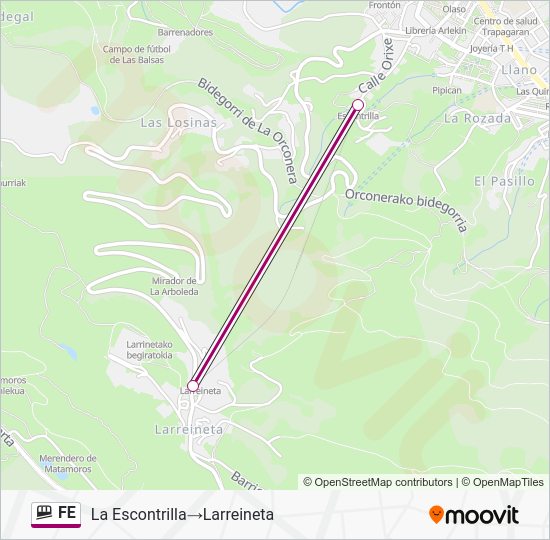 Línea fe: horarios, paradas y mapas - La Escontrilla‎→Larreineta ...