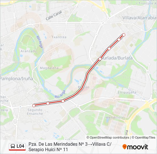 Línea l04: horarios, paradas y mapas - Pza. De Las Merindades Nº 3‎→ ...