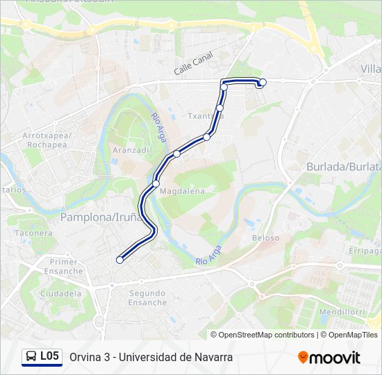 l05 Route: Schedules, Stops & Maps - C/ Cortes De Navarra Nº 3‎→C ...