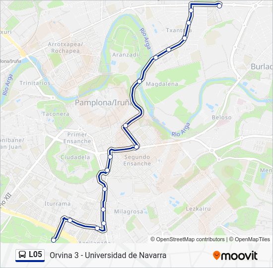 Línea l05: horarios, paradas y mapas - C/ Fermín Daoiz Nº 1‎→ ...