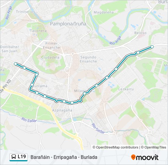 Línea l19: horarios, paradas y mapas - Avda. Sancho El Fuerte Nº 75‎→ ...