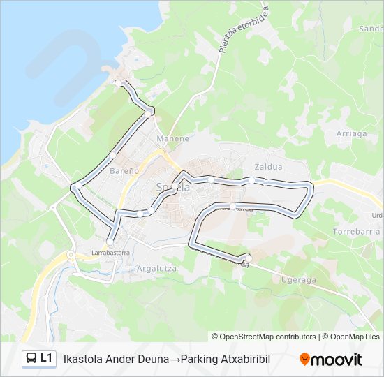 l1 Route: Schedules, Stops & Maps - Ikastola Ander Deuna‎→Parking ...