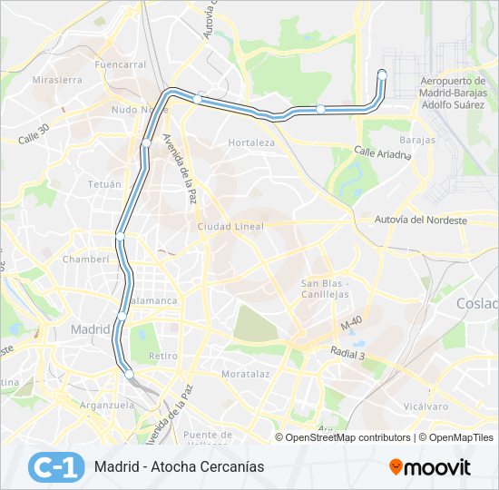 Línea C1: horarios, paradas y mapas - Madrid - Atocha Cercanías ...