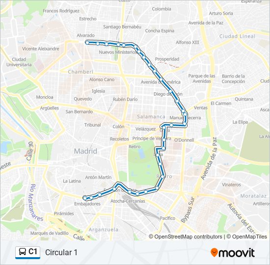 c1 Route: Schedules, Stops & Maps - Circular 1 (Updated)