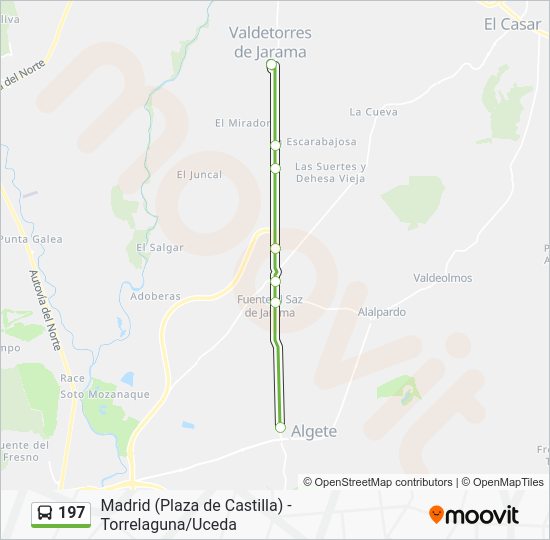 197 Route: Schedules, Stops & Maps - Valdetorres De Jarama - Soledad ...