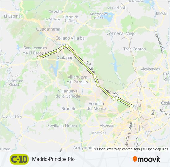 Línea c10: horarios, paradas y mapas - Atocha (Civis) (Actualizado)