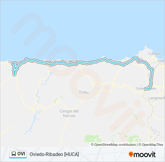 Línea ovi: horarios, paradas y mapas - Ribadeo (Actualizado)
