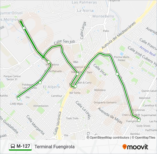 m127 Route: Schedules, Stops & Maps - Terminal Fuengirola (Updated)