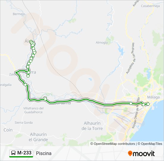 m233 Route: Schedules, Stops & Maps - Piscina (Updated)