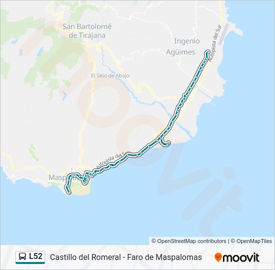 l52 Route: Schedules, Stops & Maps - E - Faro de Maspalomas (Updated)