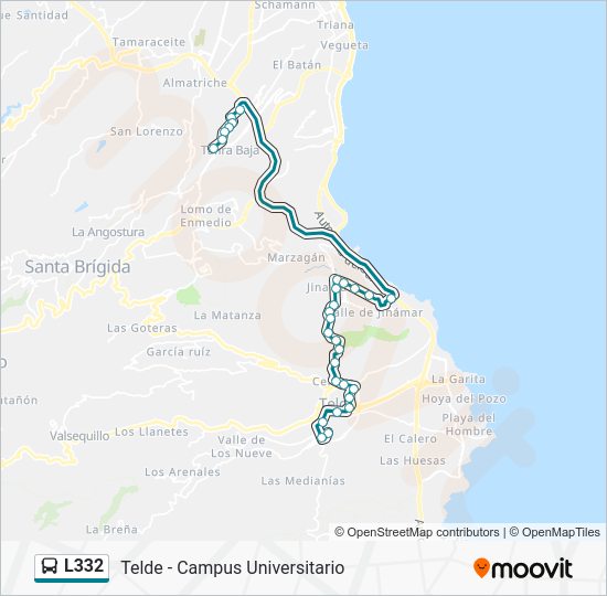 l332 Route: Schedules, Stops & Maps - B - Campus Universitario (Updated)