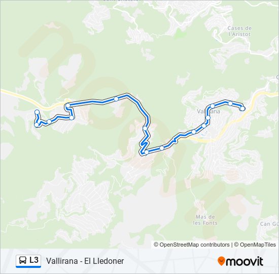 l3 Route: Schedules, Stops & Maps - Pont Del Lledoner - Riu Essera‎→ ...