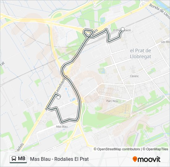mb Route: Schedules, Stops & Maps - Rodalies - Mas Blau (Updated)