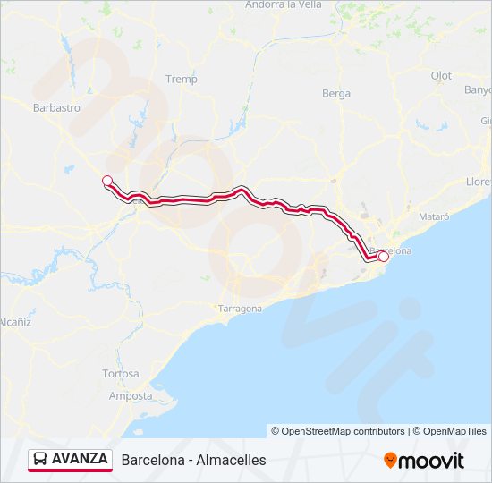 avanza Route: Schedules, Stops & Maps - Barcelona - Almacelles (Updated)