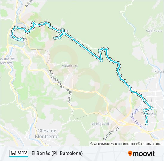 m12 Route: Schedules, Stops & Maps - El Borràs (Pl. Barcelona) (Updated)