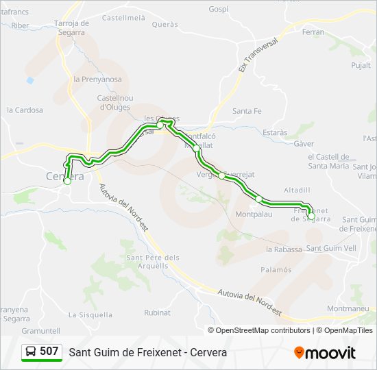 507 Route: Schedules, Stops & Maps - Freixenet De Segarra (Lv1003, Pk 2 ...