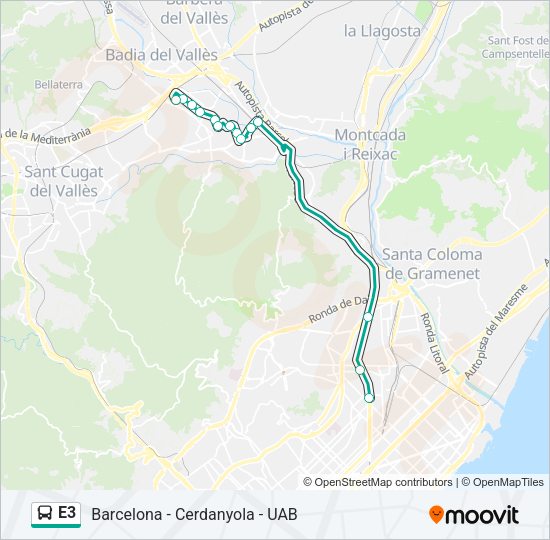 E3 Route: Schedules, Stops & Maps - Rda. De Serraperera/Renaixement‎→ ...