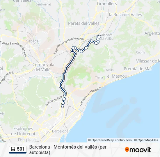 501 Route: Schedules, Stops & Maps - Llibertat - Federico Garcia Lorca ...
