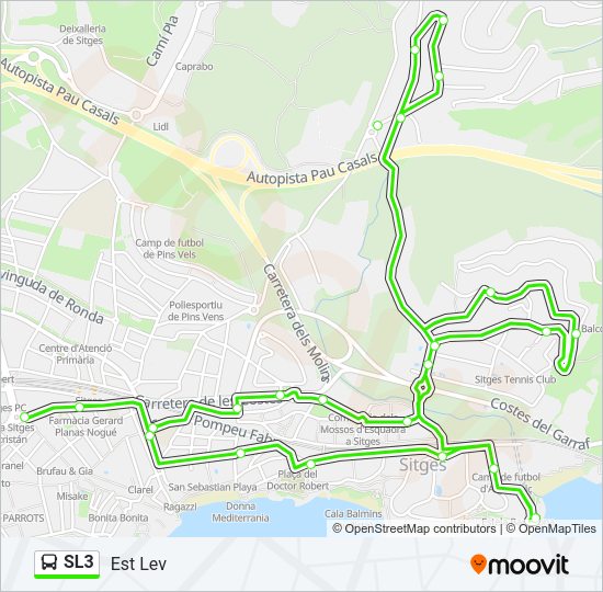 SL3 Route: Schedules, Stops & Maps - Est Lev (Updated)