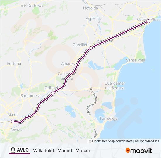 Línea avlo: horarios, paradas y mapas - Madrid (Actualizado)