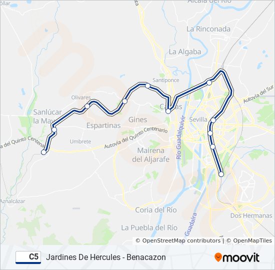 Línea c5: horarios, paradas y mapas - Estación de Tren Jardines de ...