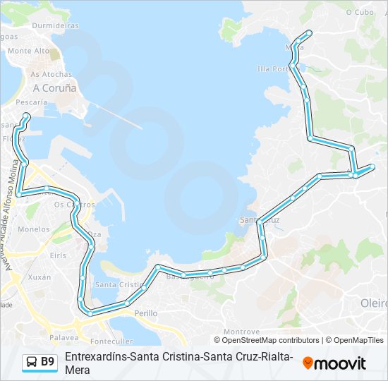 b9 Route: Schedules, Stops & Maps - Mera (Updated)