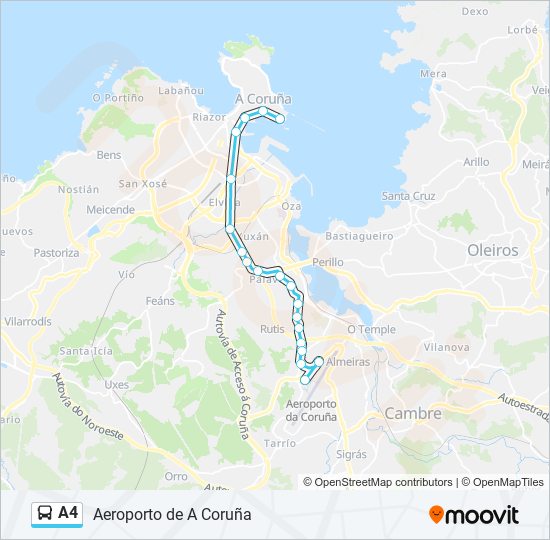 a4 Route: Schedules, Stops & Maps - Aeroporto de A Coruña (Updated)