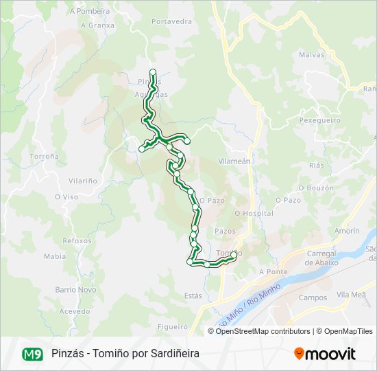 M9 Route: Schedules, Stops & Maps - Tomiño por Cristelos (Updated)