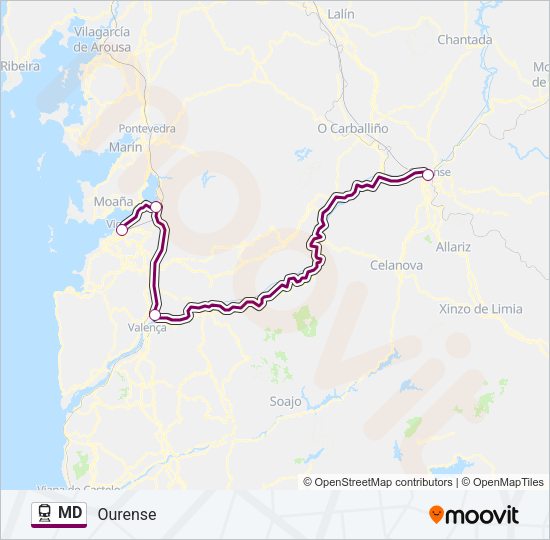 md Route: Schedules, Stops & Maps - Ourense (Updated)