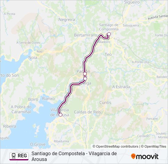 reg Route: Schedules, Stops & Maps - Vilagarcia de Arousa (Updated)