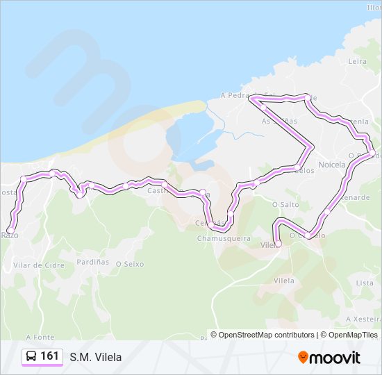 Línea 161: horarios, paradas y mapas - S.M. Vilela (Actualizado)