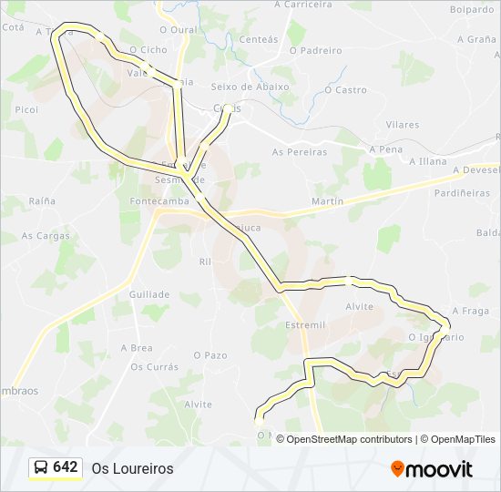 642 Route: Schedules, Stops & Maps - Os Loureiros (Updated)