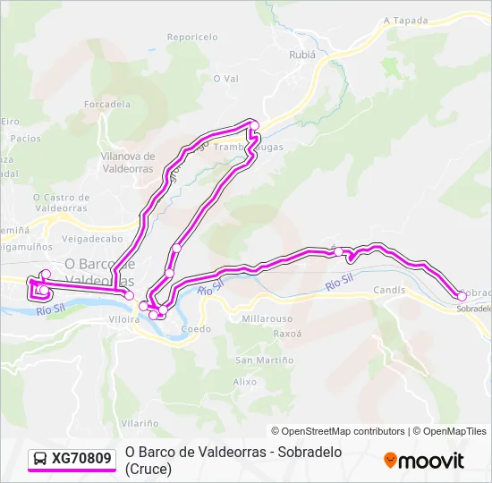Línea XG70809: horarios, paradas y mapas - O Barco de Valdeorras ...