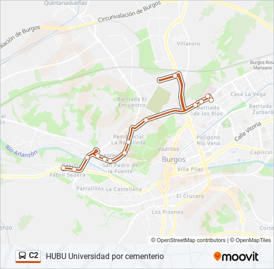 c2 Route: Schedules, Stops & Maps - Barracas Univ. (Updated)