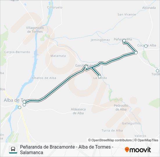 vacl074 Route: Schedules, Stops & Maps - Alba de Tormes (Updated)