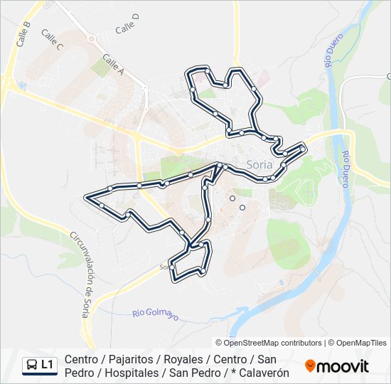 l1 Route: Schedules, Stops & Maps - Plaza Mariano Granados‎→Plaza ...