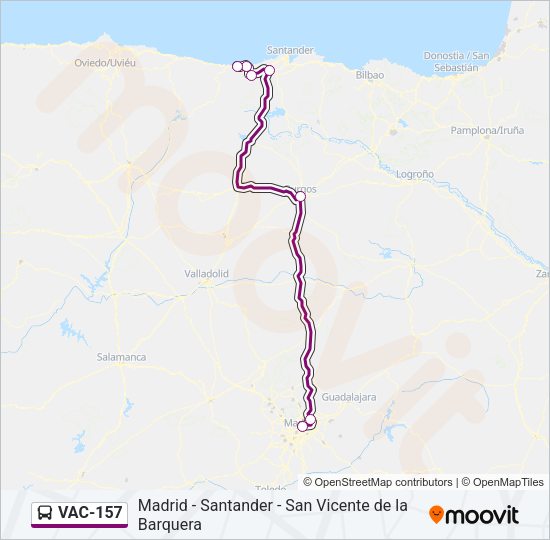 vac157 Route: Schedules, Stops & Maps - Madrid - San Vicente de la ...