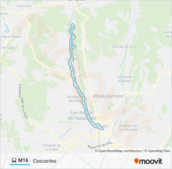 Línea m16: horarios, paradas y mapas - Cascantes (Actualizado)