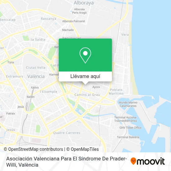 ¿Cómo llegar a Asociación Valenciana Para El Síndrome De Prader-Willi ...