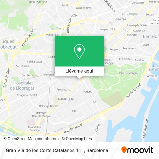¿Cómo llegar a Gran Via de les Corts Catalanes 111 en L'Hospitalet De ...