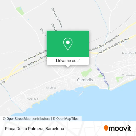 ¿Cómo llegar a Plaça De La Palmera en Barcelona en autobús o tren?