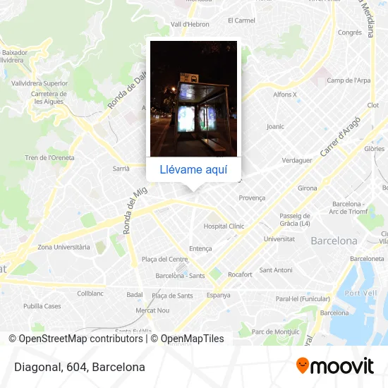 Diagonal, 604 parada - Rutas, horarios y tarifas