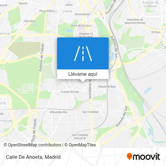 ¿Cómo llegar a Calle De Anoeta, Área Metropolitana De Madrid Y Corredor ...