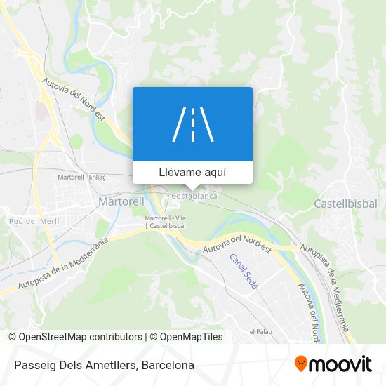 ¿Cómo llegar a Passeig Dels Ametllers, Castellbisbal en tren, autobús o ...