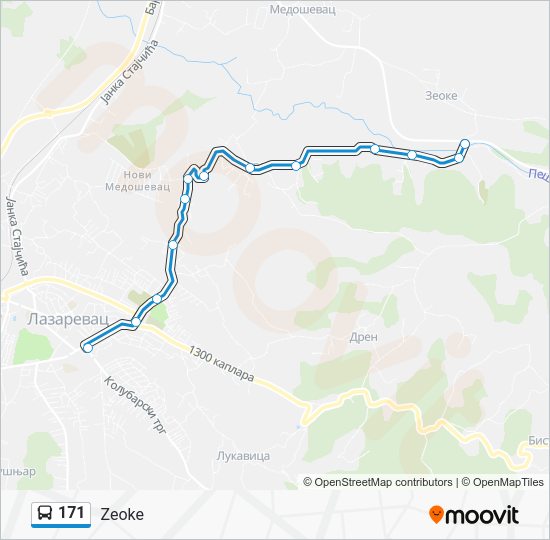 171 Route: Schedules, Stops & Maps - Zeoke (Updated)